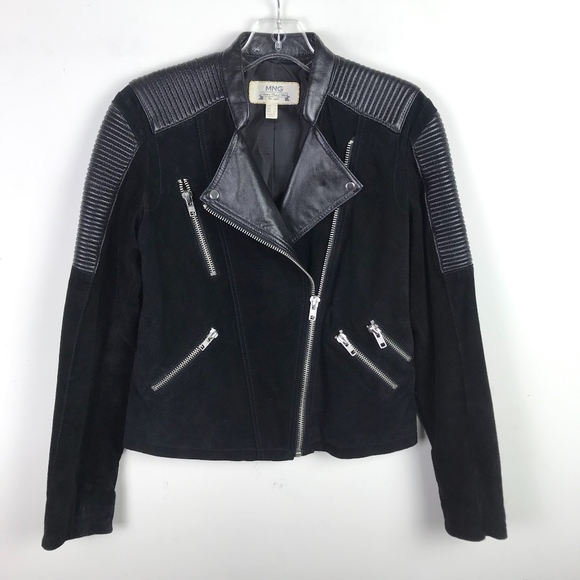 Mango | Jackets & Coats | Mng Mango Pig Leather Moto Jacket 75 | Poshmark